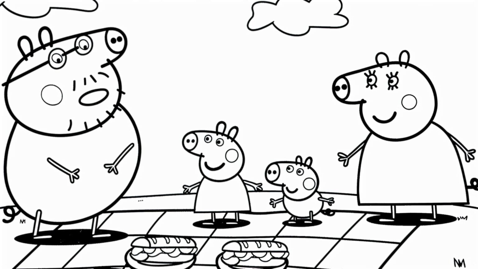 Dibujos de Pepa pig para imprimir y colorear 🎨