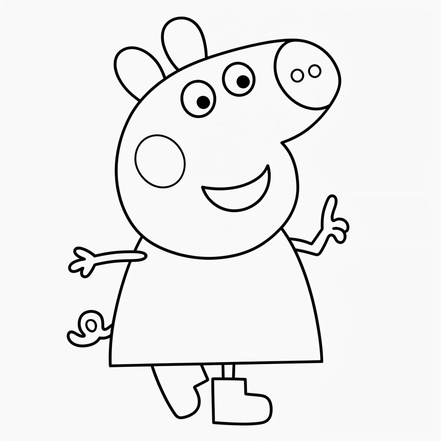 Dibujos de Pepa pig para imprimir y colorear 🎨