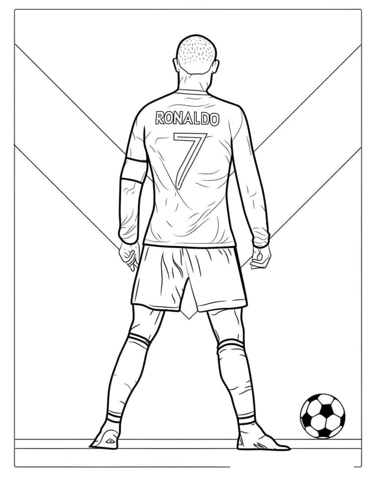 Dibujos De Cristiano Ronaldo Cr7 Para Imprimir Y Colorear