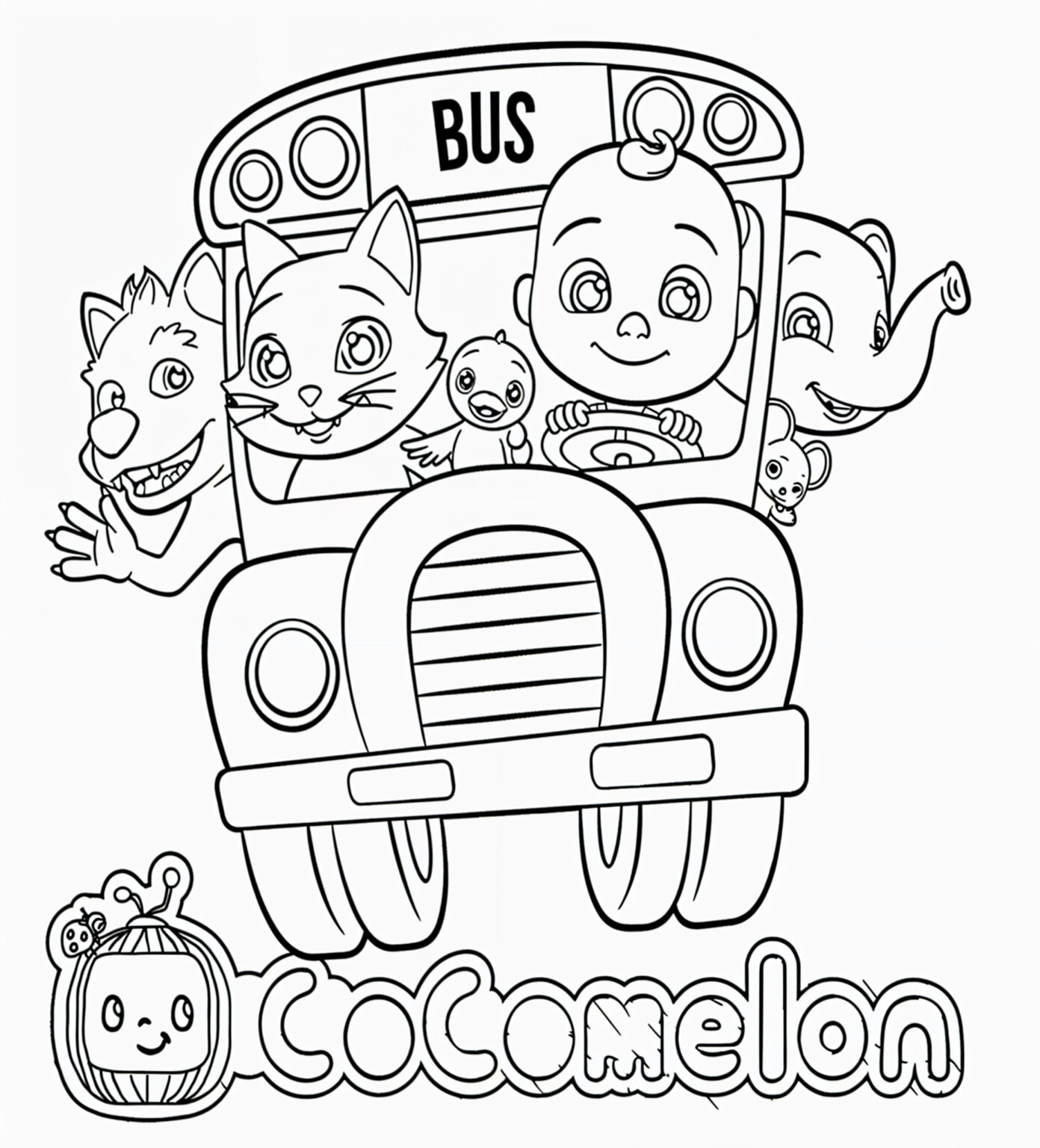 Dibujos de CoComelon para imprimir y colorear 🎨