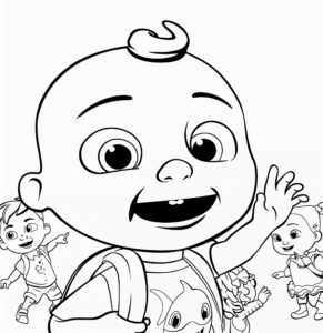 Dibujos de CoComelon para imprimir y colorear 🎨
