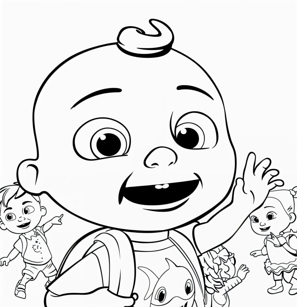 Dibujos de CoComelon para imprimir y colorear 🎨