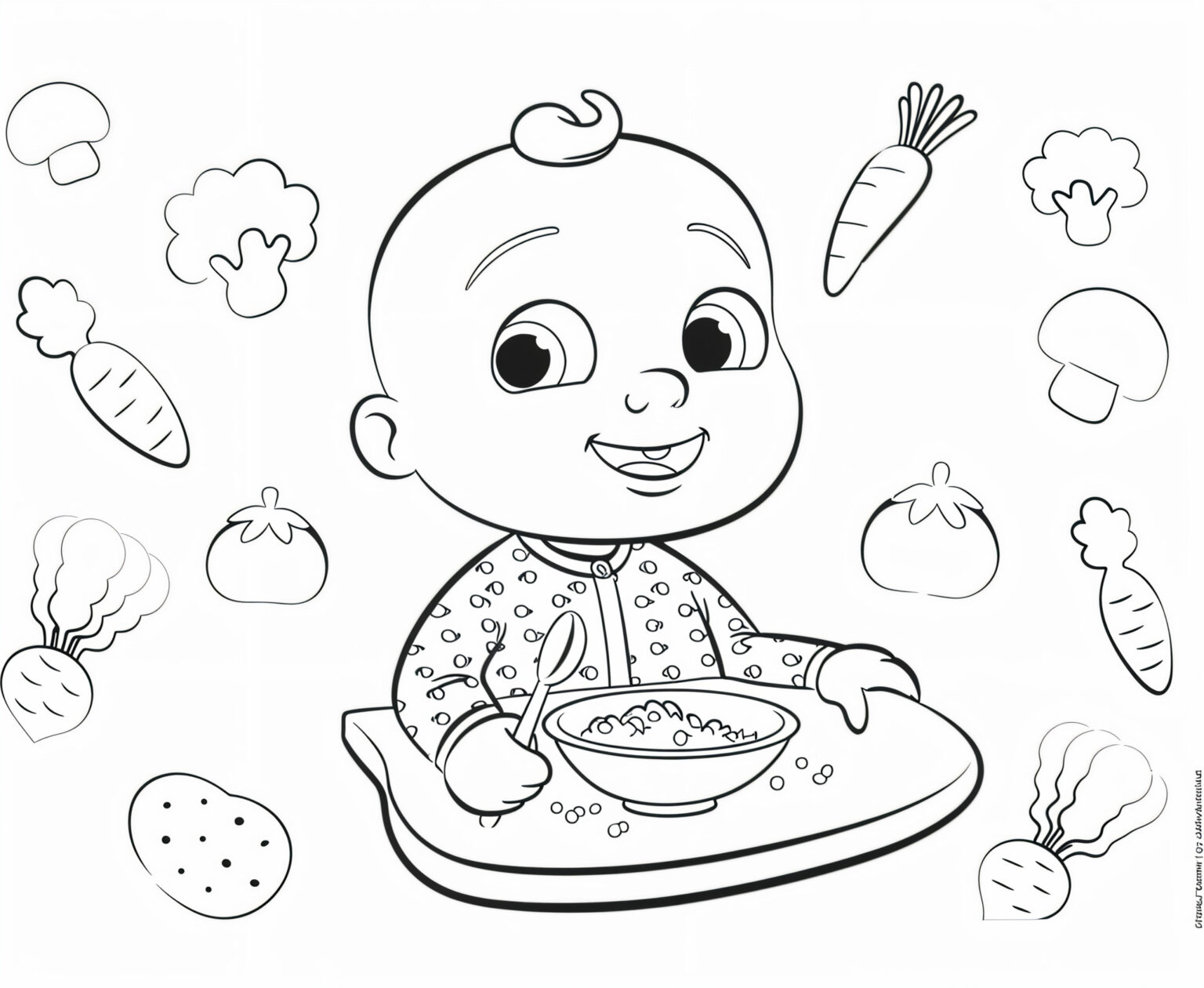 Dibujos de CoComelon para imprimir y colorear 🎨