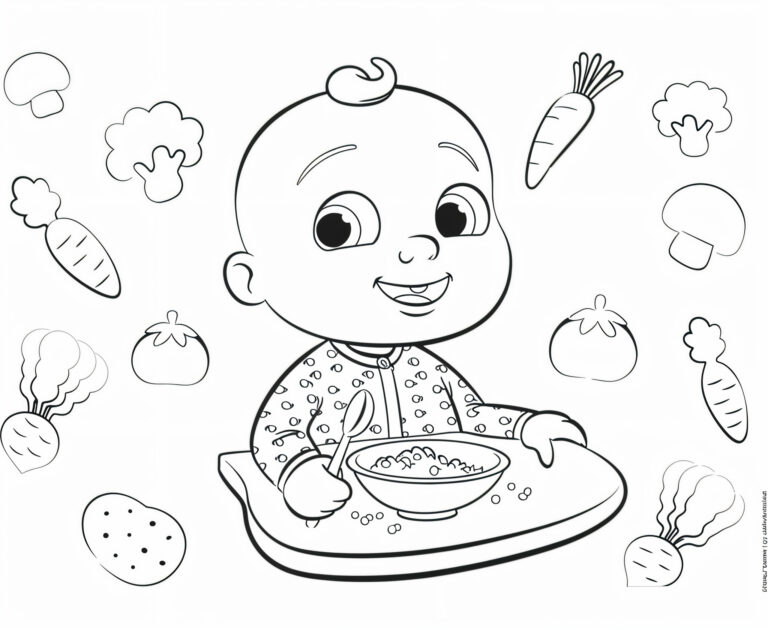 Dibujos de CoComelon para imprimir y colorear 🎨