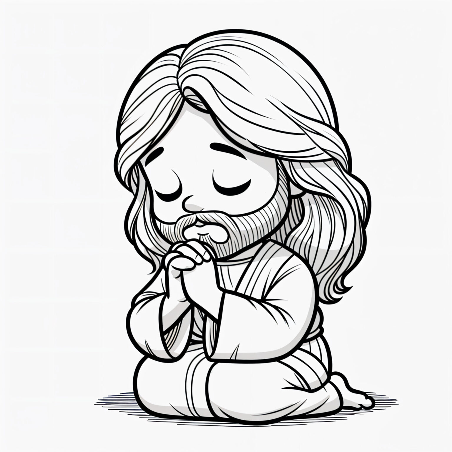 Dibujos de Jesús para imprimir y colorear 🎨
