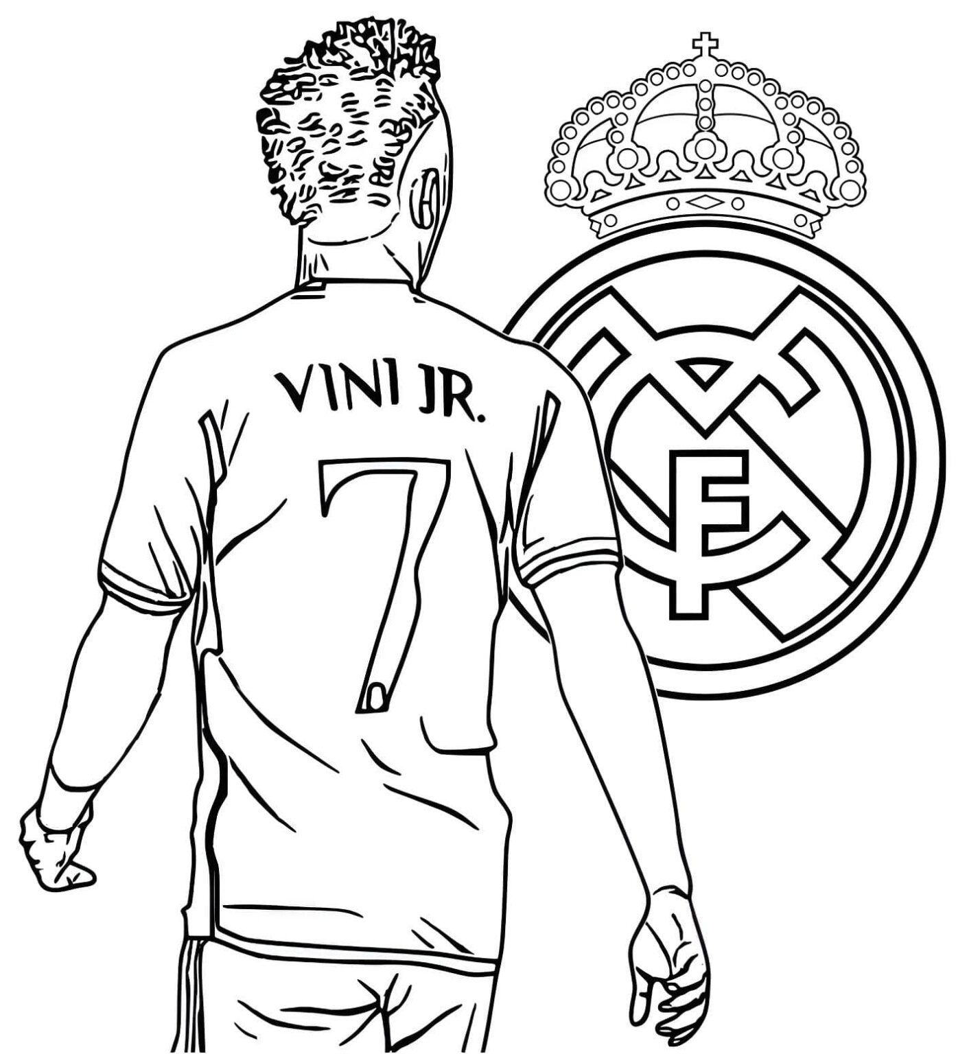 Dibujos de Real Madrid para imprimir y colorear 🎨
