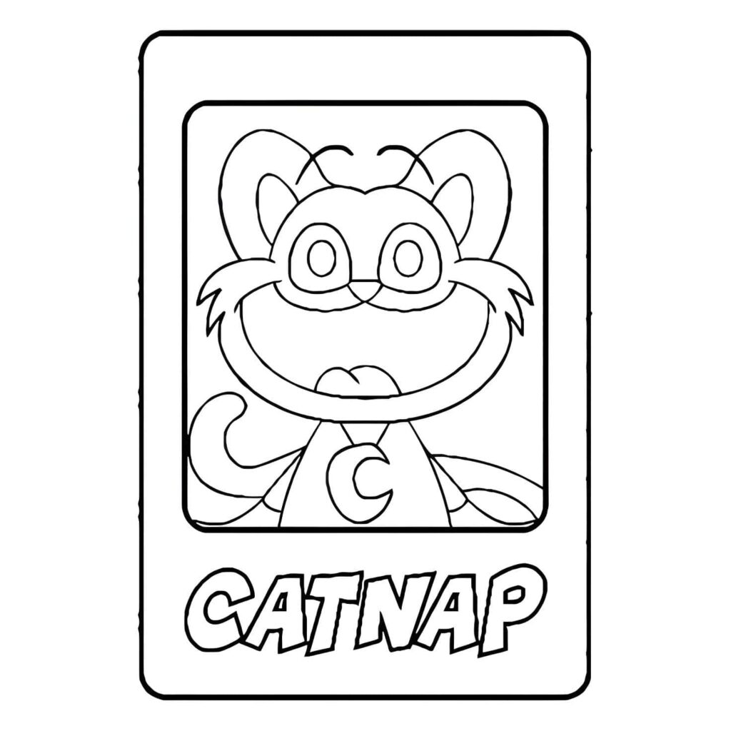 Dibujos de CatNap para imprimir y colorear 🎨