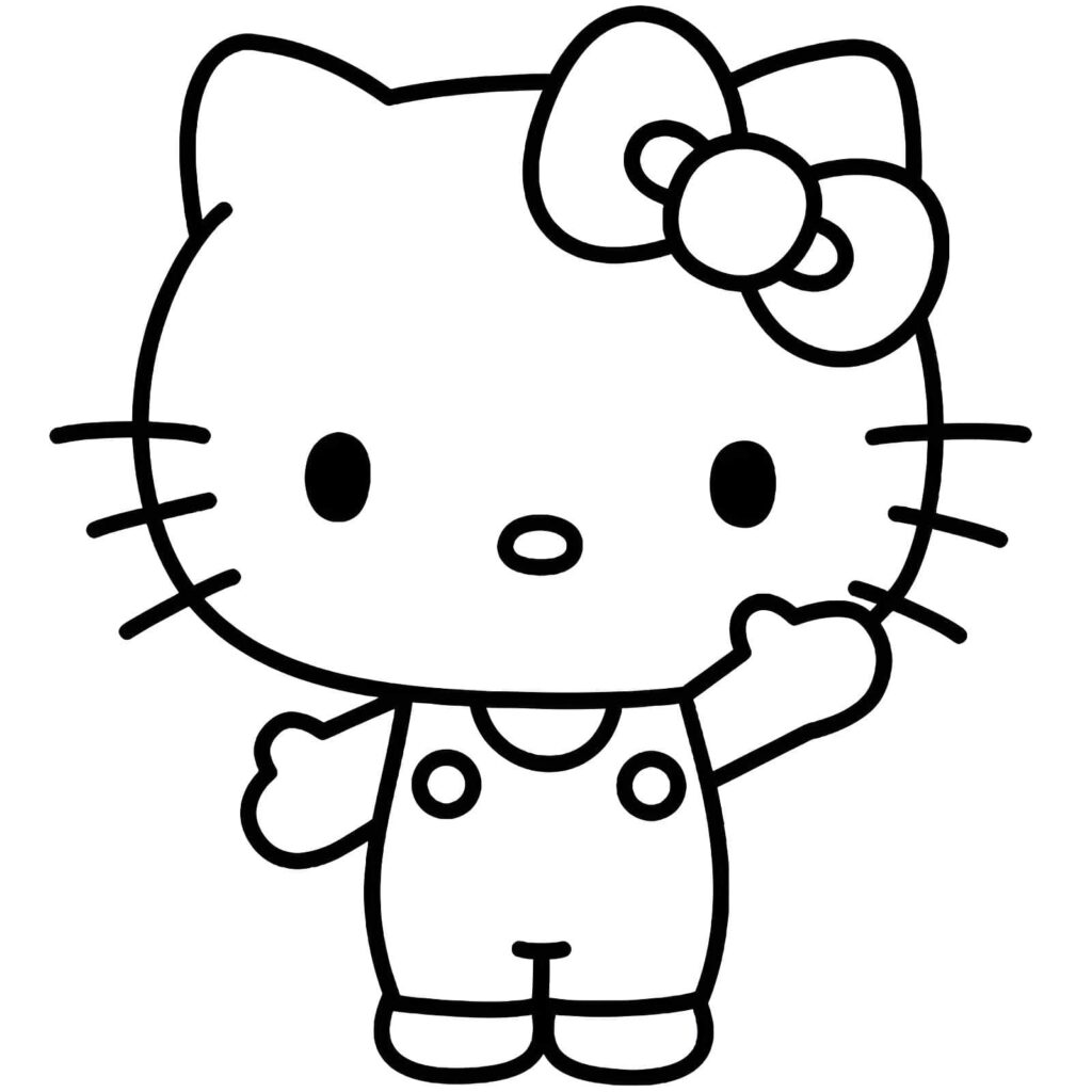 Dibujos de Hello Kitty para imprimir y colorear 🎨