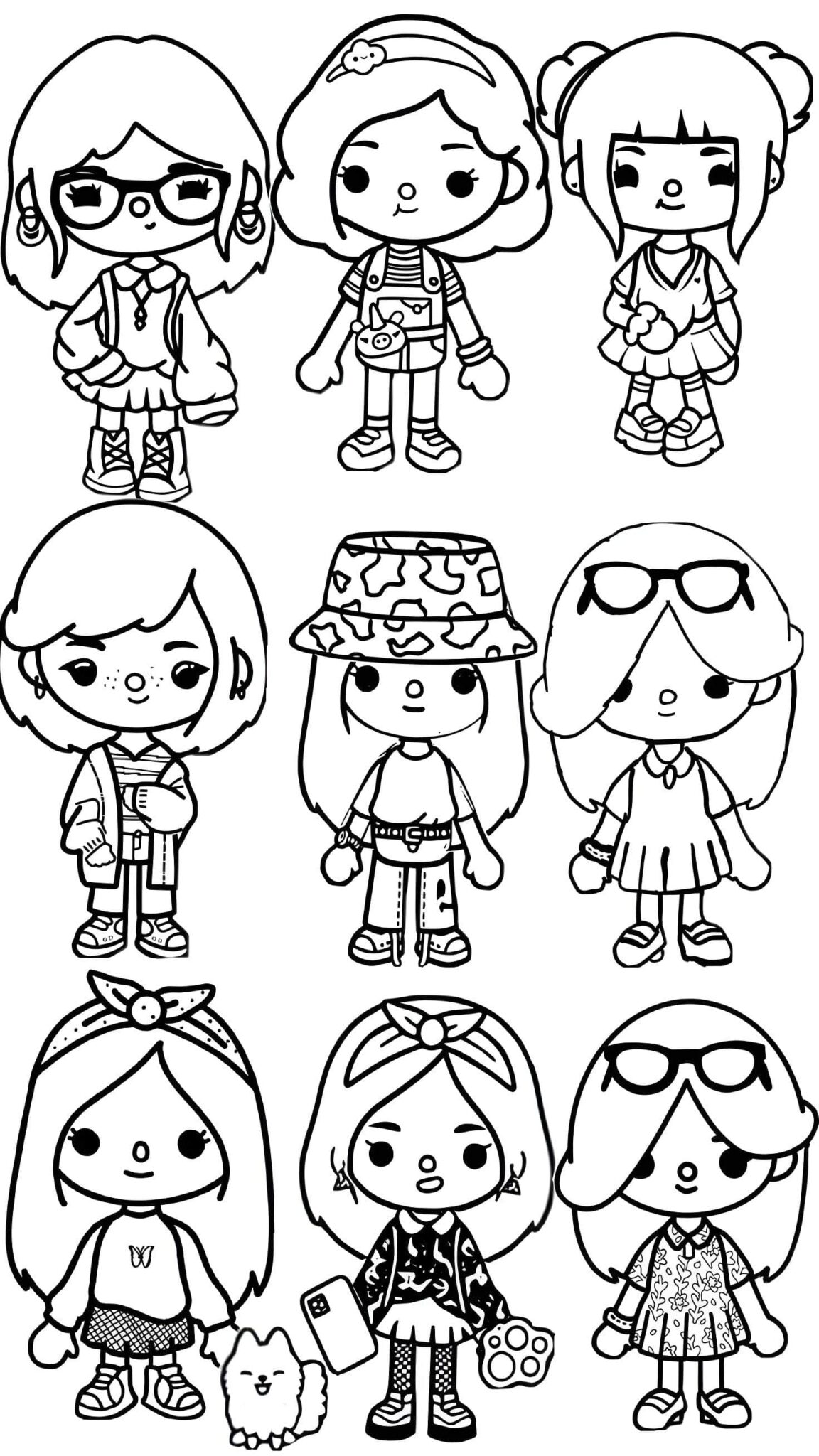 Dibujos de Toca Boca para imprimir y colorear 🎨