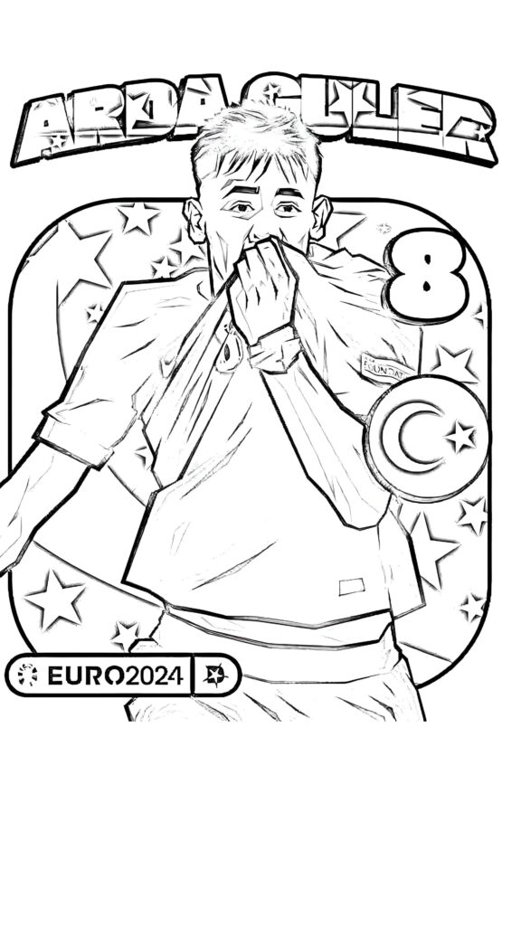 Dibujos de Arda Güler para imprimir y colorear 🎨