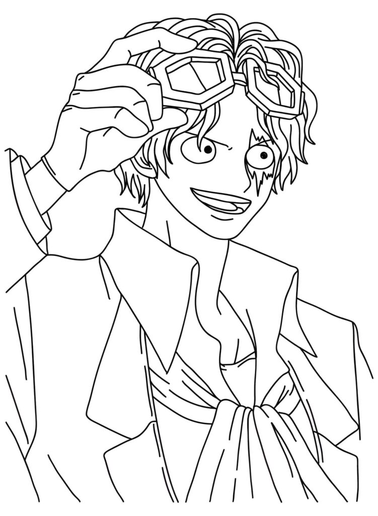 Dibujo De Sabo De One Piece Para Imprimir