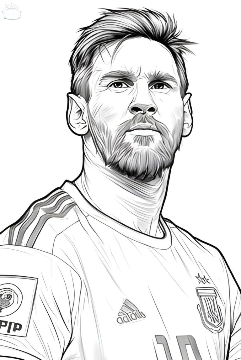Dibujos de Lionel Messi para imprimir y colorear 🎨