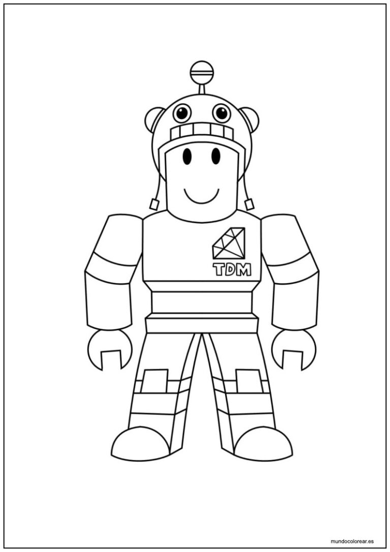 Dibujo Roblox Robot Para Colorear