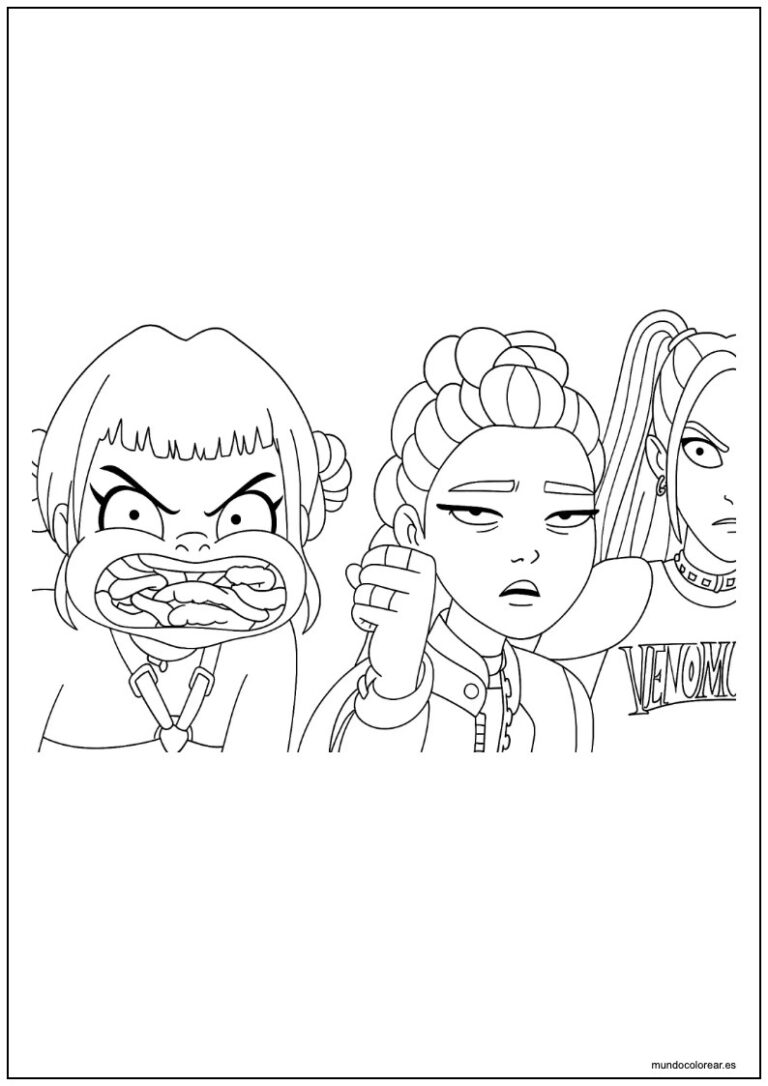 Dibujos de Guerreras del K-POP para imprimir y colorear 🎨