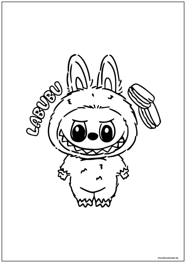 Labubu Con Texto Para Imprimir