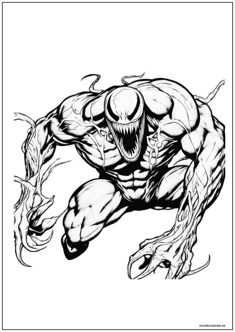 Dibujos de Venom para imprimir y colorear 🎨